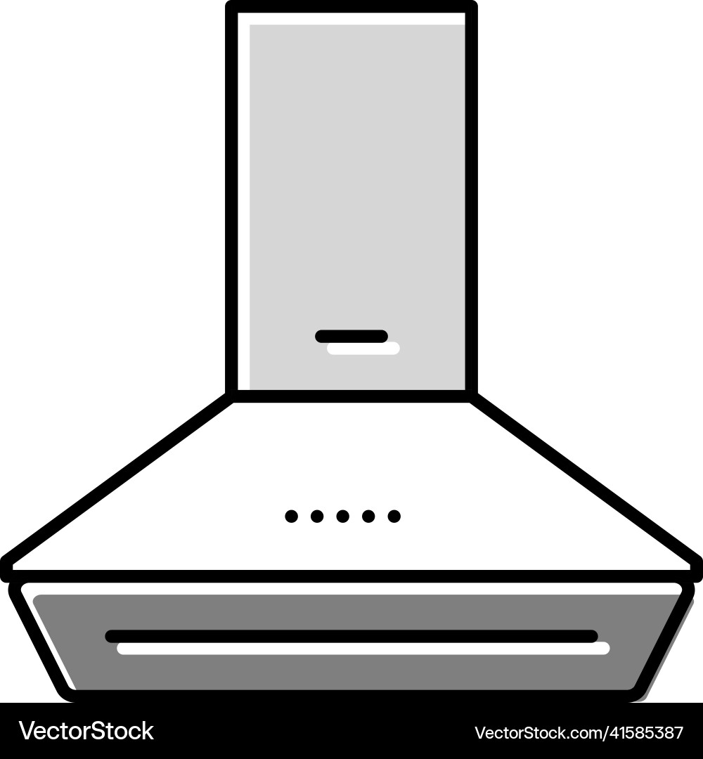 Cooker hood color icon Royalty Free Vector Image