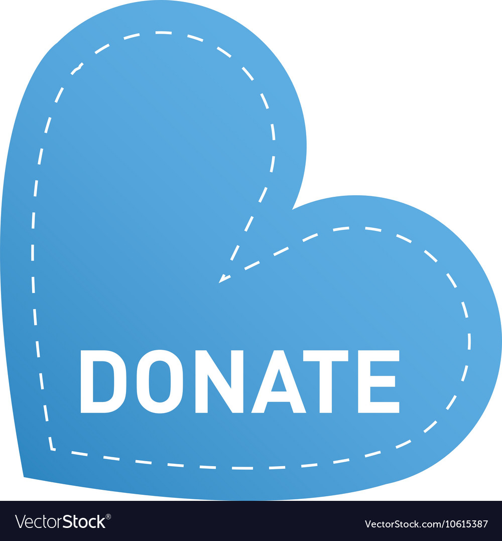 Donate button icon Royalty Free Vector Image - VectorStock