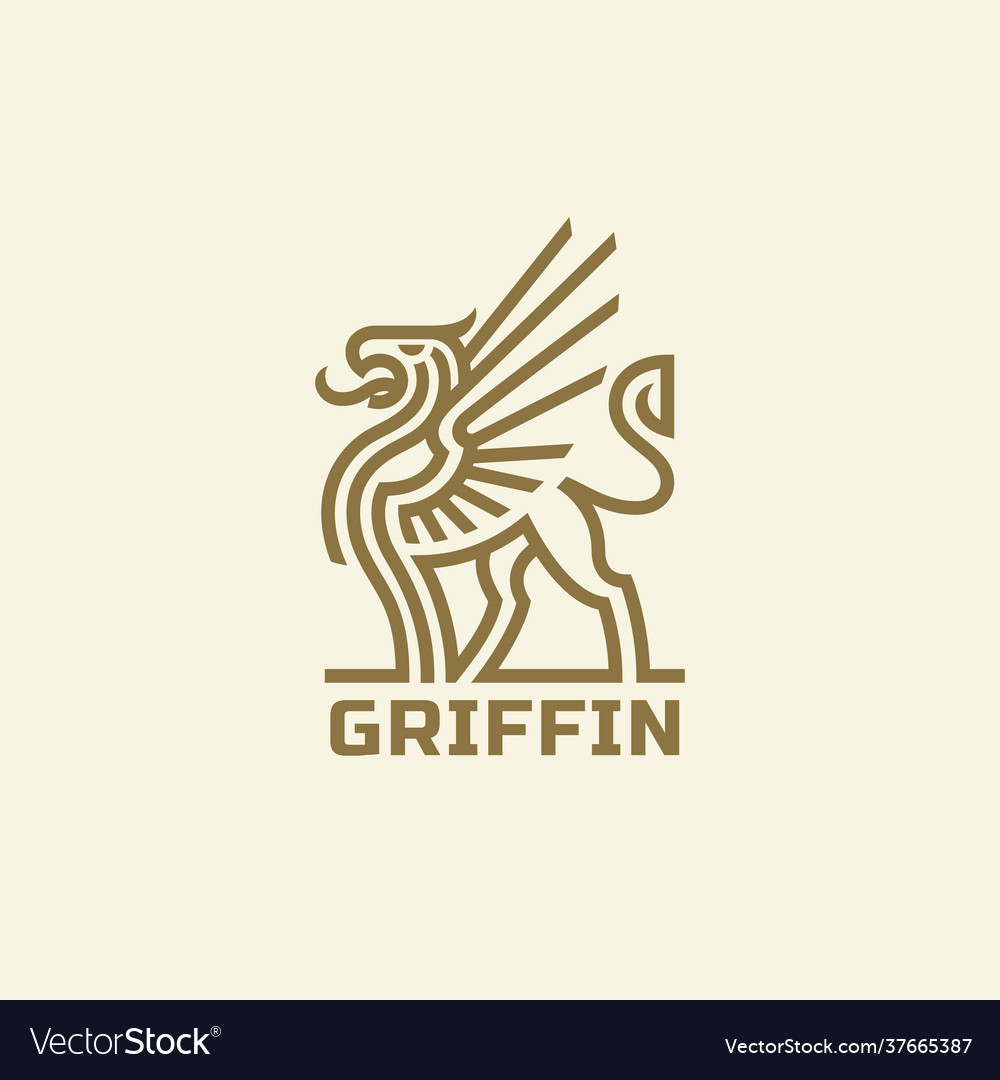 Griffin logo Royalty Free Vector Image - VectorStock