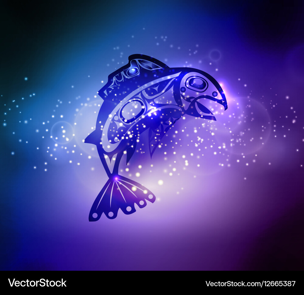 Native fish Royalty Free Vector Image - VectorStock