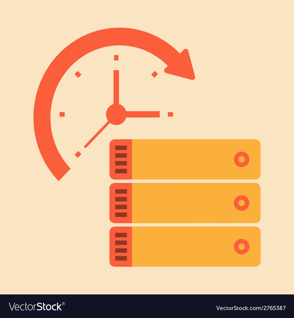 Time document and paper work Royalty Free Vector Image