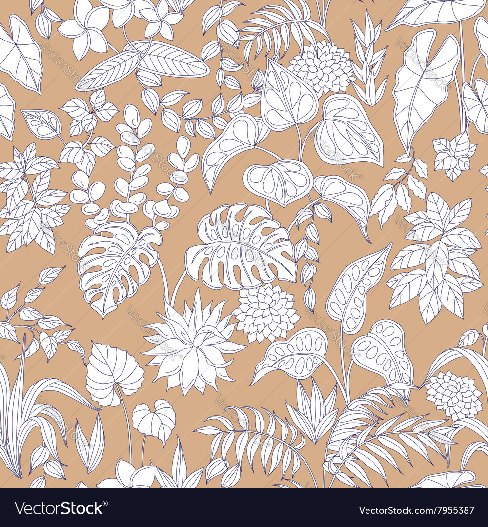Tropic pattern Royalty Free Vector Image - VectorStock