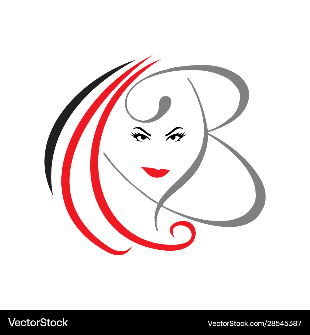 Women beautiful - logo concept Royalty Free Vector Image