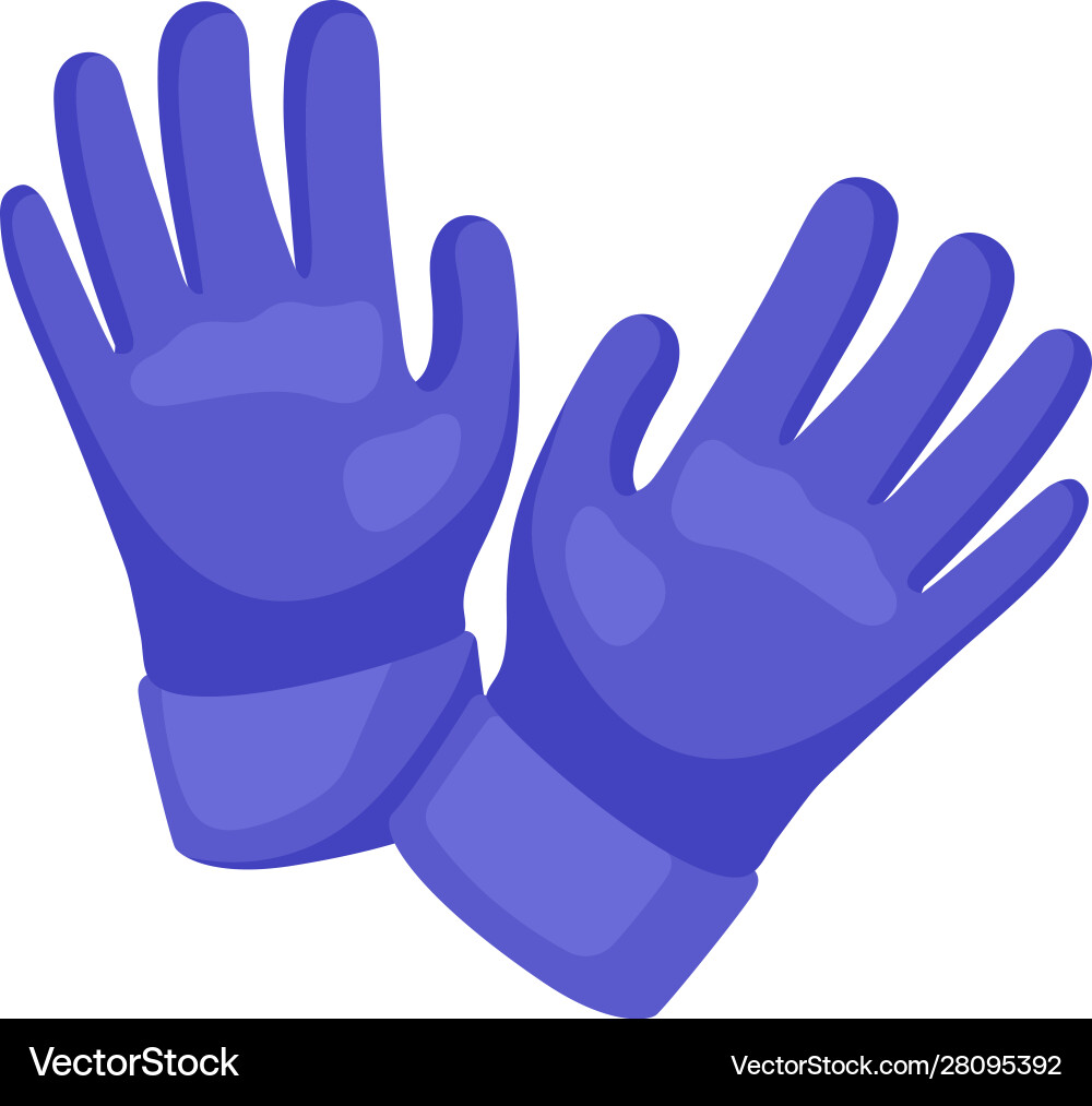 Blue gloves for men Royalty Free Vector Image - VectorStock