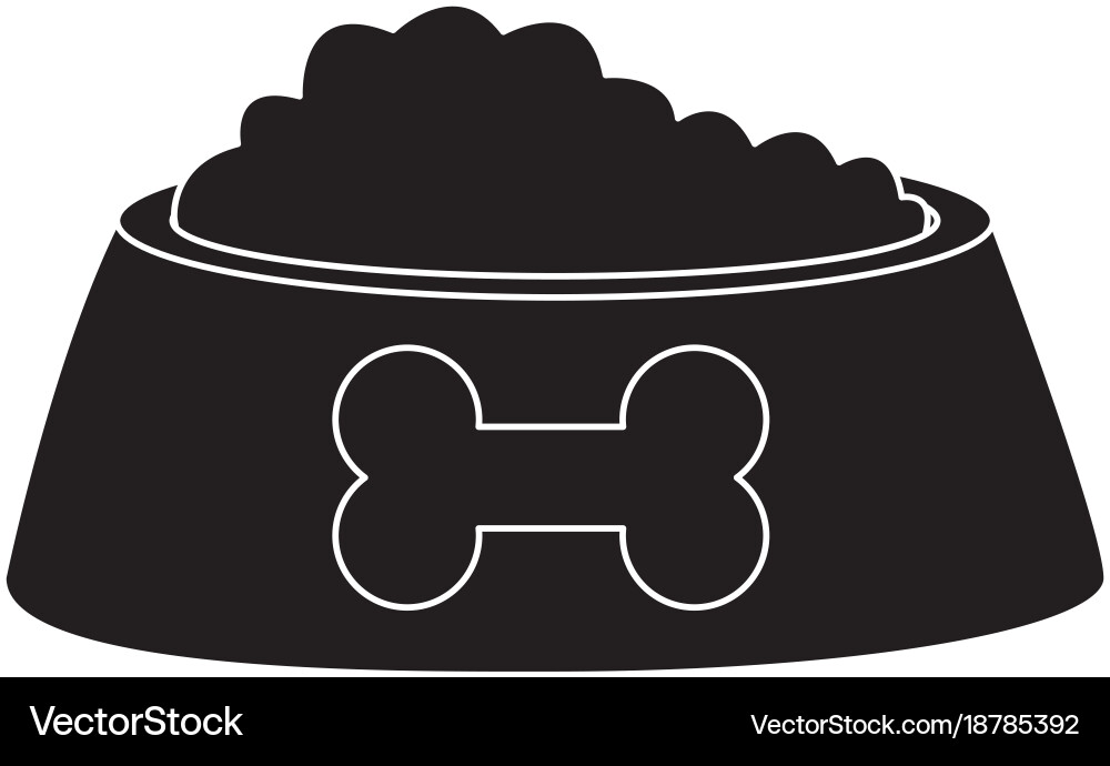 Dog food isolated Royalty Free Vector Image - VectorStock