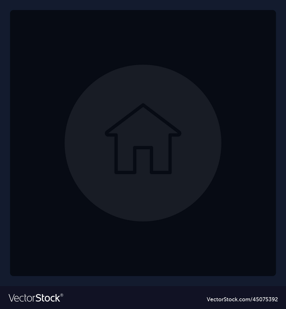Inactive Homepage Button Ui Element Template Vector Image