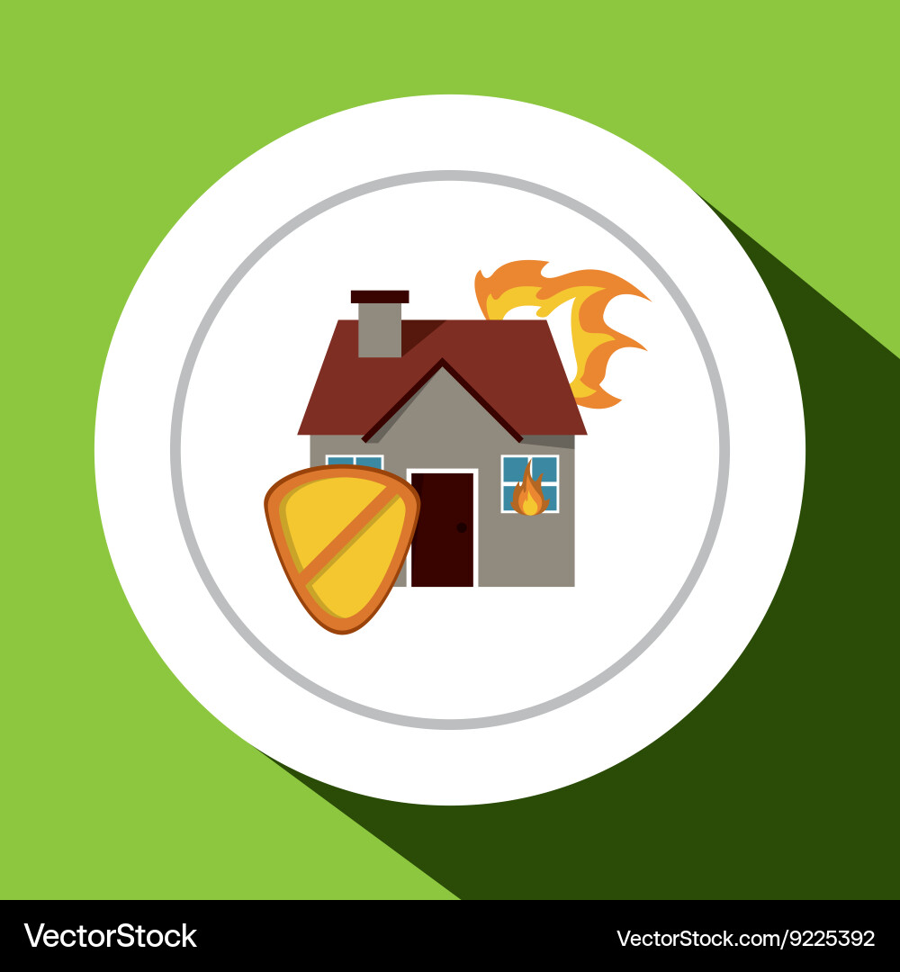 Insurance design safety icon isolated Royalty Free Vector