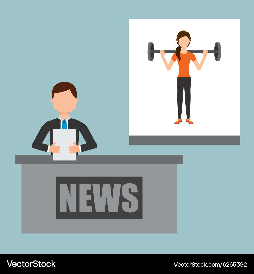 Sports news Royalty Free Vector Image - VectorStock