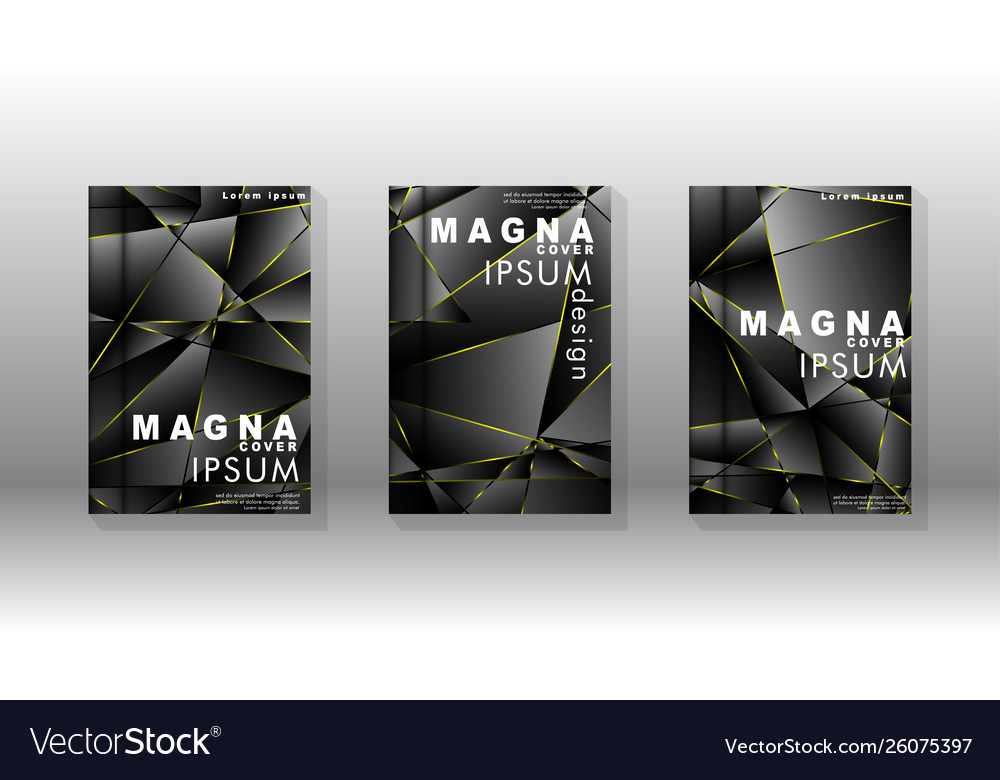 Fancy polygon cover pattern background design Vector Image