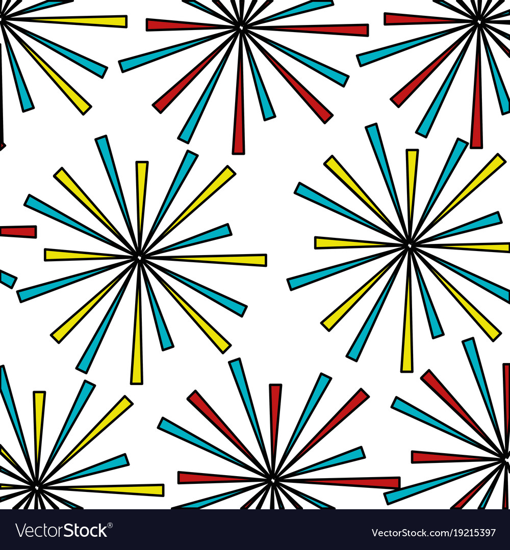 Fireworks splash pattern background Royalty Free Vector