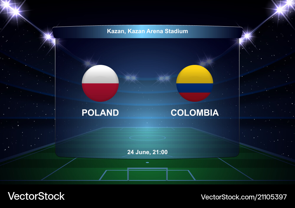 Football scoreboard Royalty Free Vector Image - VectorStock