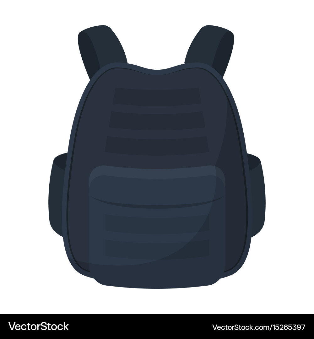 Protective waistcoatpaintball single icon Vector Image