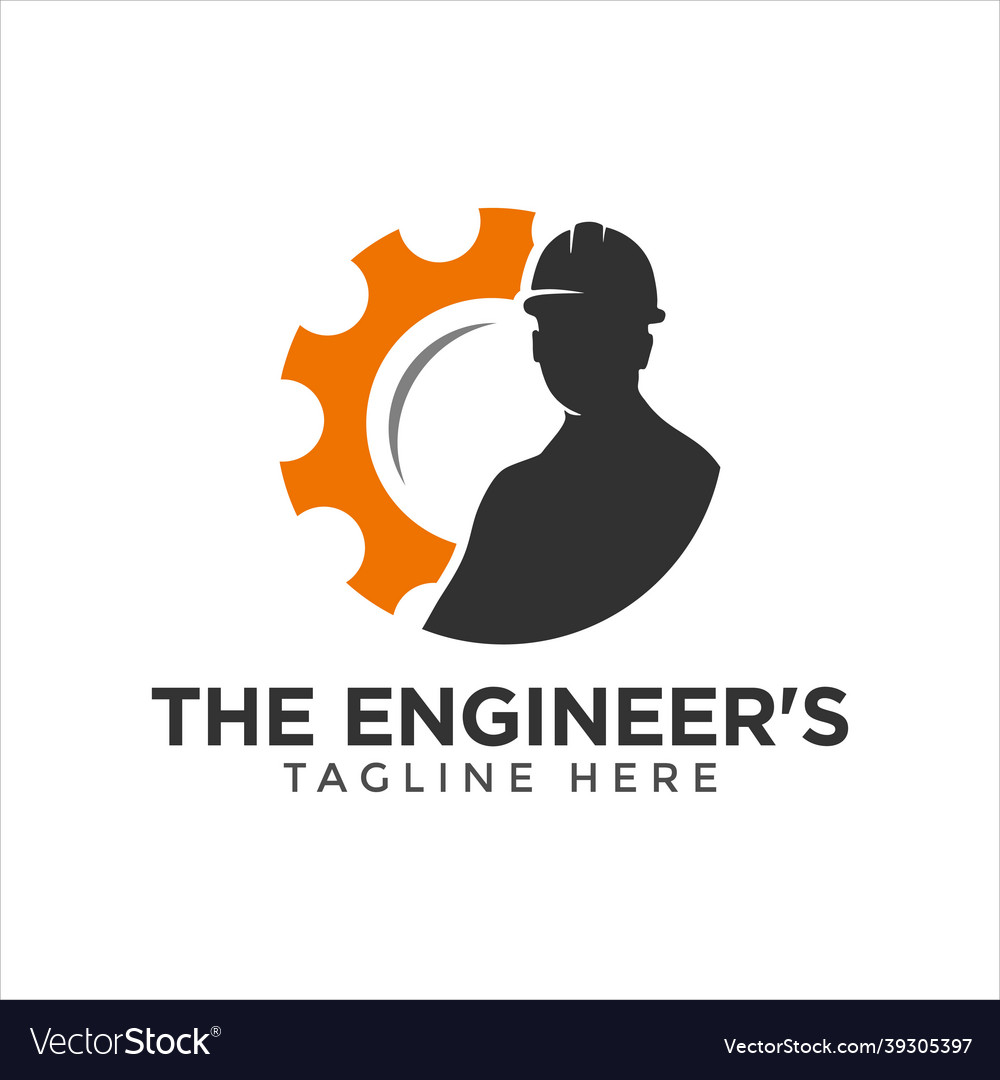Safety engineer template Royalty Free Vector Image