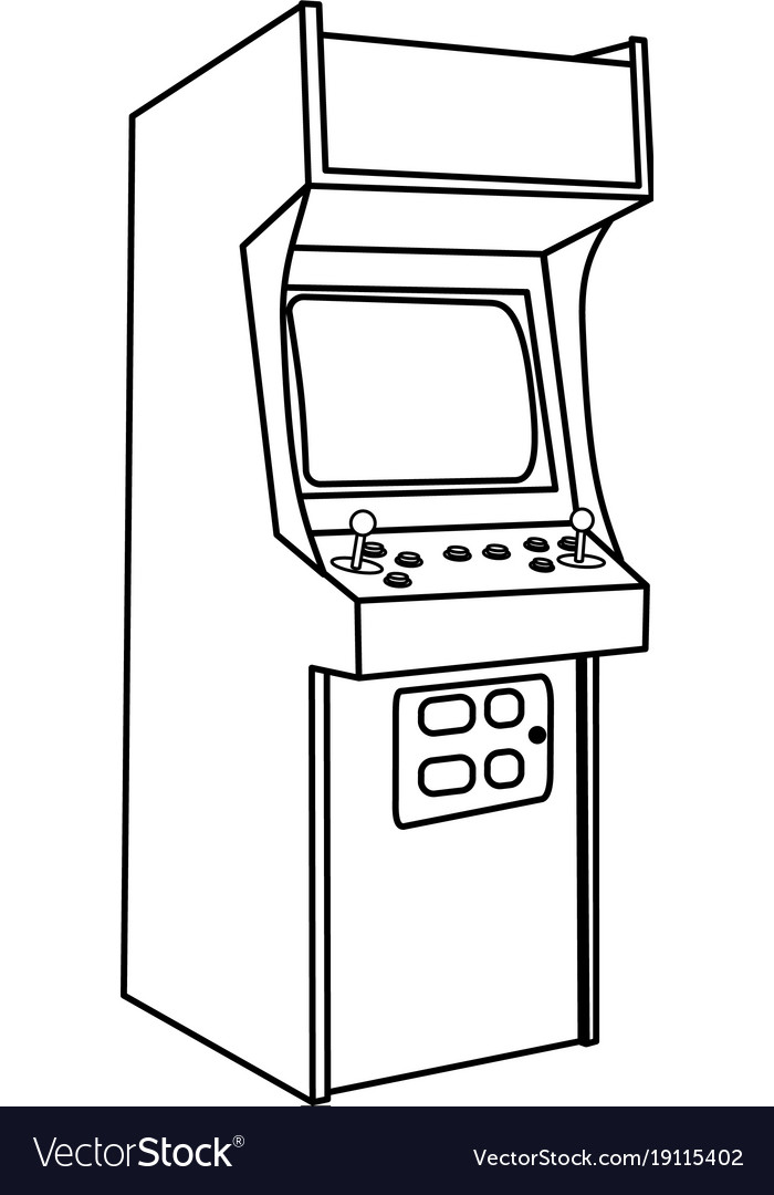 Arcade machine design Royalty Free Vector Image