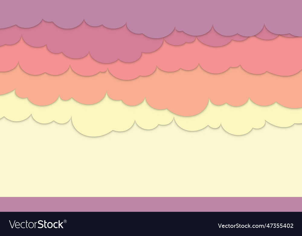 Sunset clouds background with space for text Vector Image