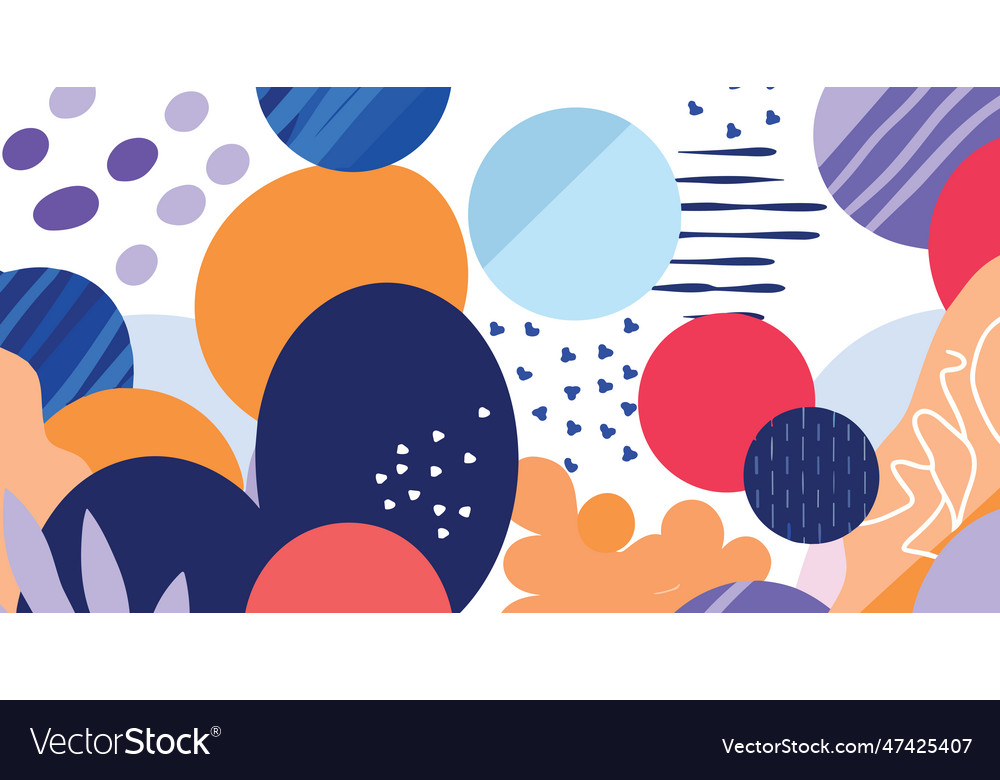 Abstract flat composition Royalty Free Vector Image