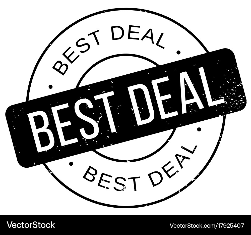 Best deal rubber stamp Royalty Free Vector Image