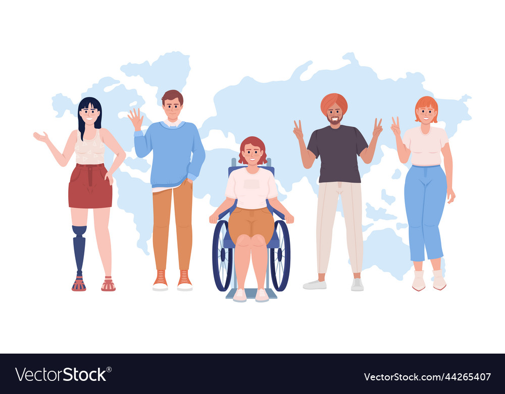 Diversity 2d isolated Royalty Free Vector Image Diversity 2d isolated Royalty Free Vector Image