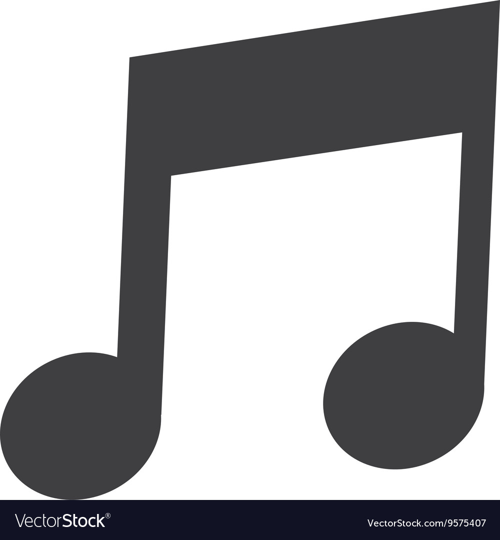 Eighth note icon Royalty Free Vector Image - VectorStock