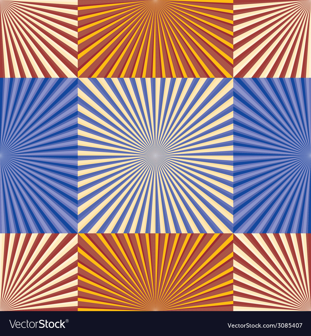 Rays seamless pattern background Royalty Free Vector Image