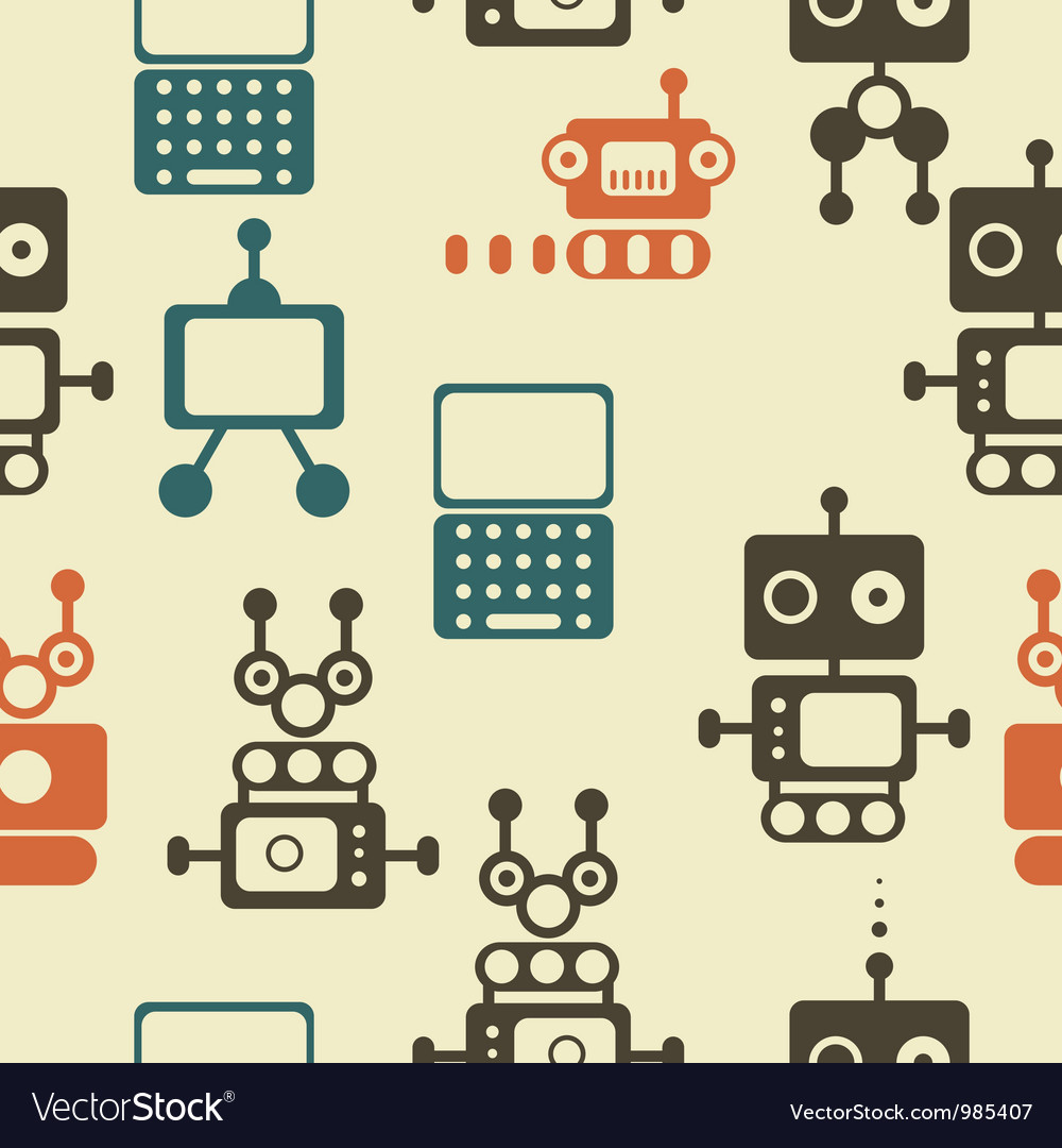Robotic poster Royalty Free Vector Image - VectorStock