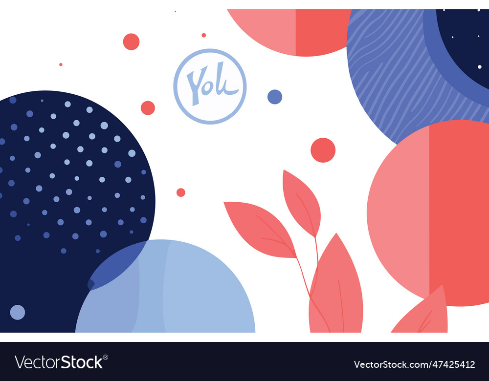 Abstract flat composition Royalty Free Vector Image