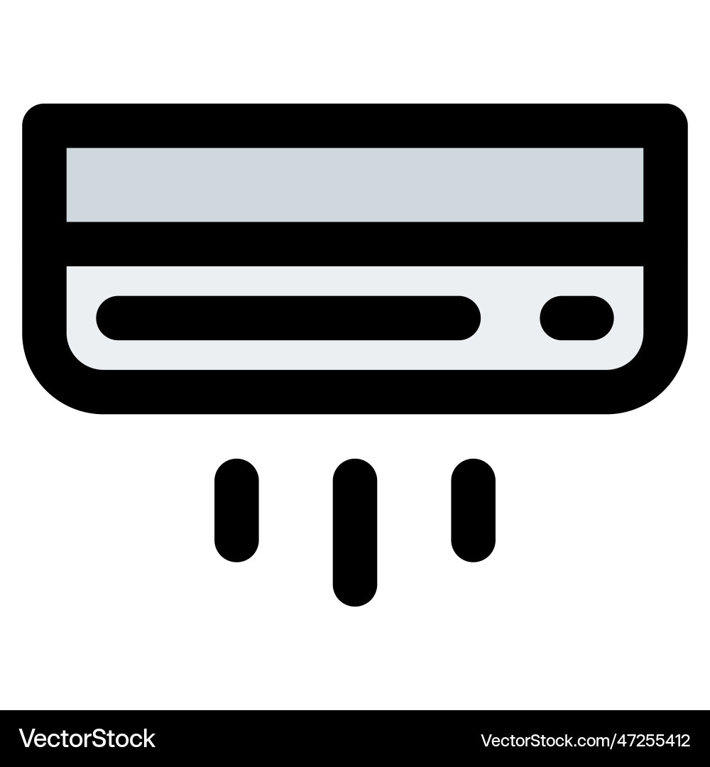 Air conditioner with adjustable wings Royalty Free Vector