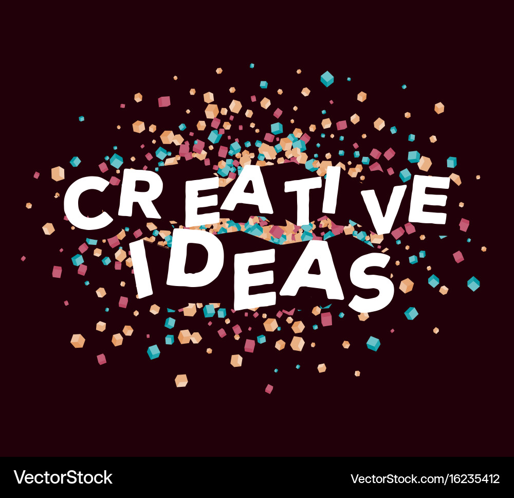 Business of three dimensional words creative Vector Image