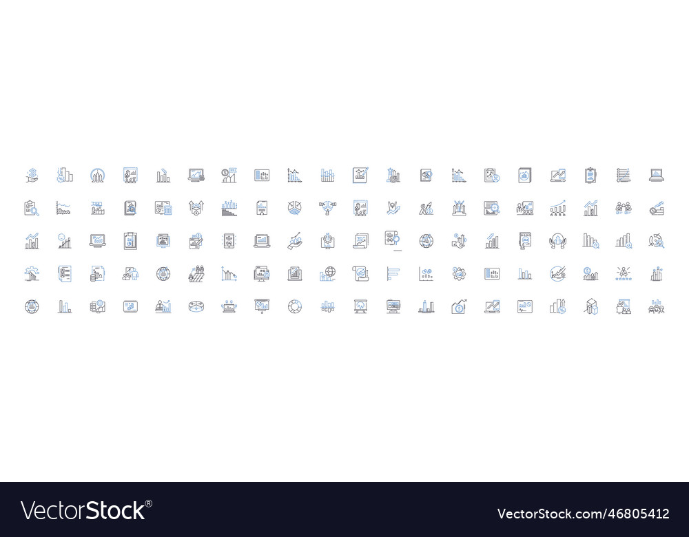 Evaluation line icons collection assessment Vector Image Evaluation line icons collection assessment Vector Image