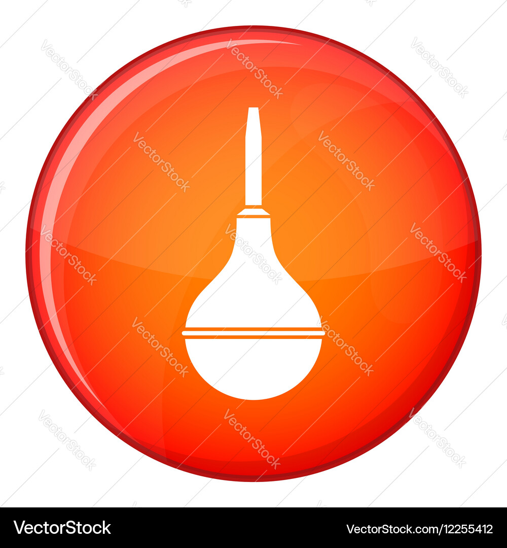 Medical pear icon flat style Royalty Free Vector Image