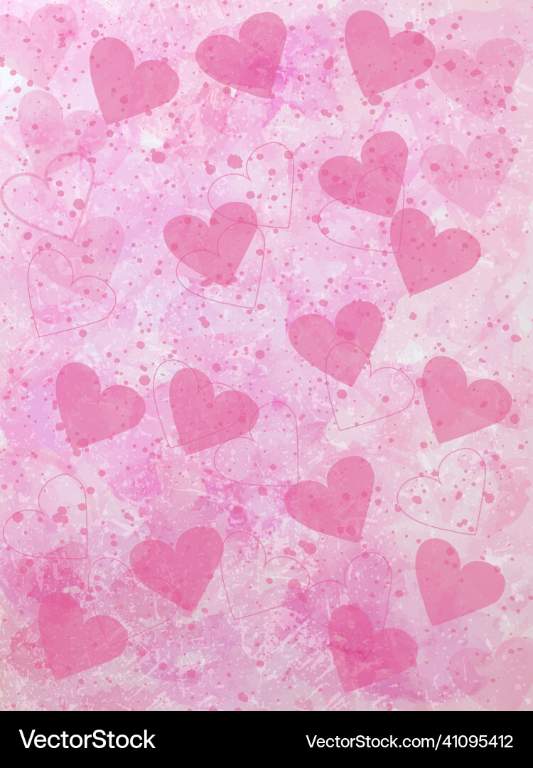 Romantic pink background for postcard or valentine