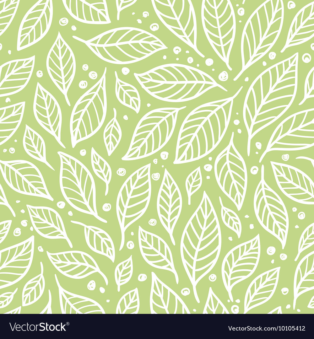 The pattern leaves Royalty Free Vector Image - VectorStock