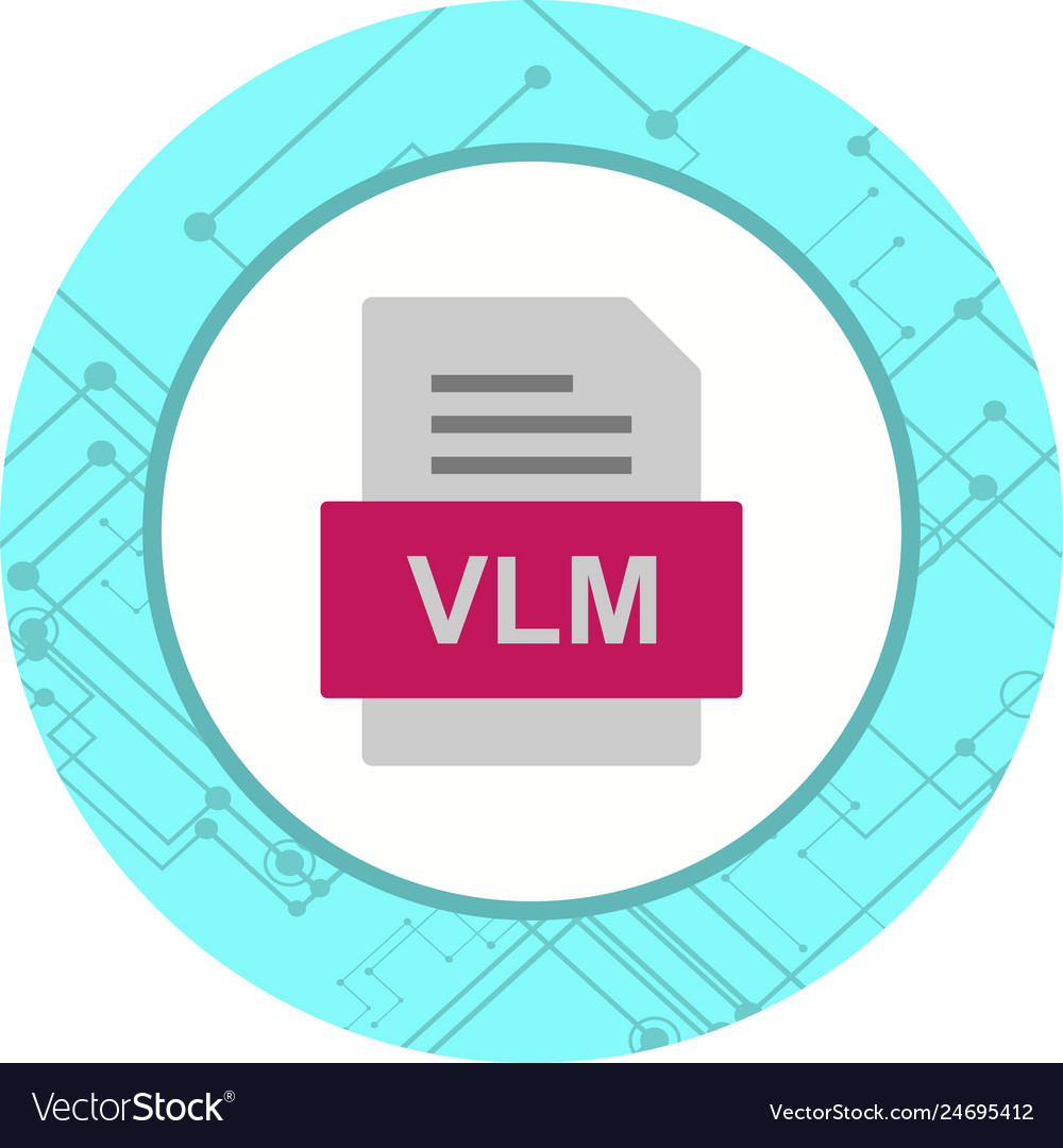 Vlm File Document Icon Royalty Free Vector Image