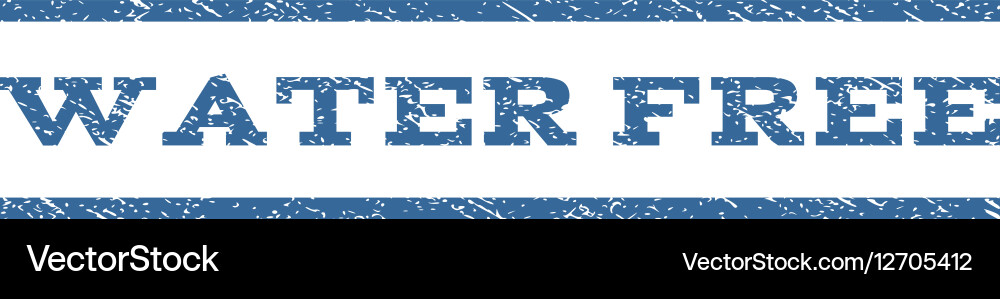 Water free watermark stamp Royalty Free Vector Image