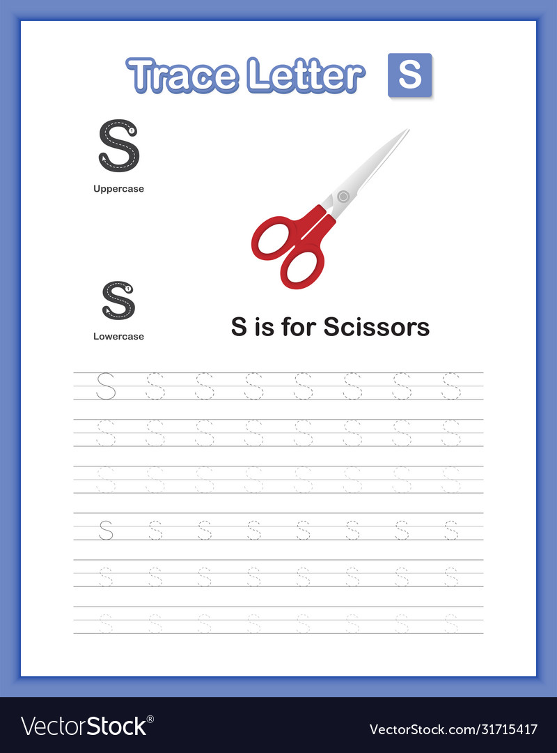 A-z lowercase letter hand writing practice book Vector Image