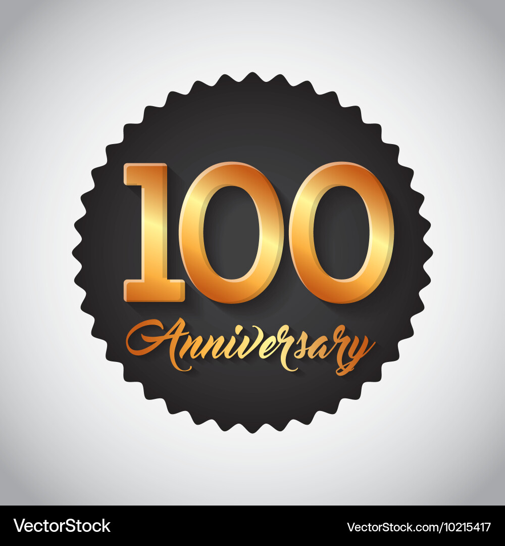 Anniversary card icon design Royalty Free Vector Image