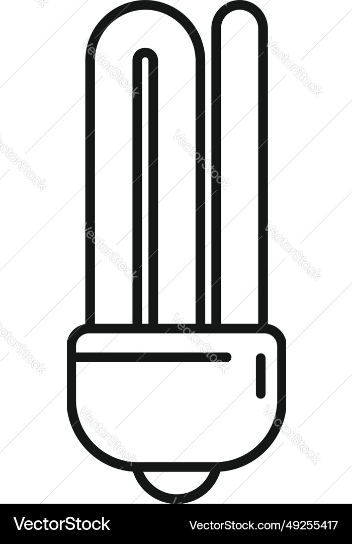 Indoor smart lightbulb icon outline online Vector Image