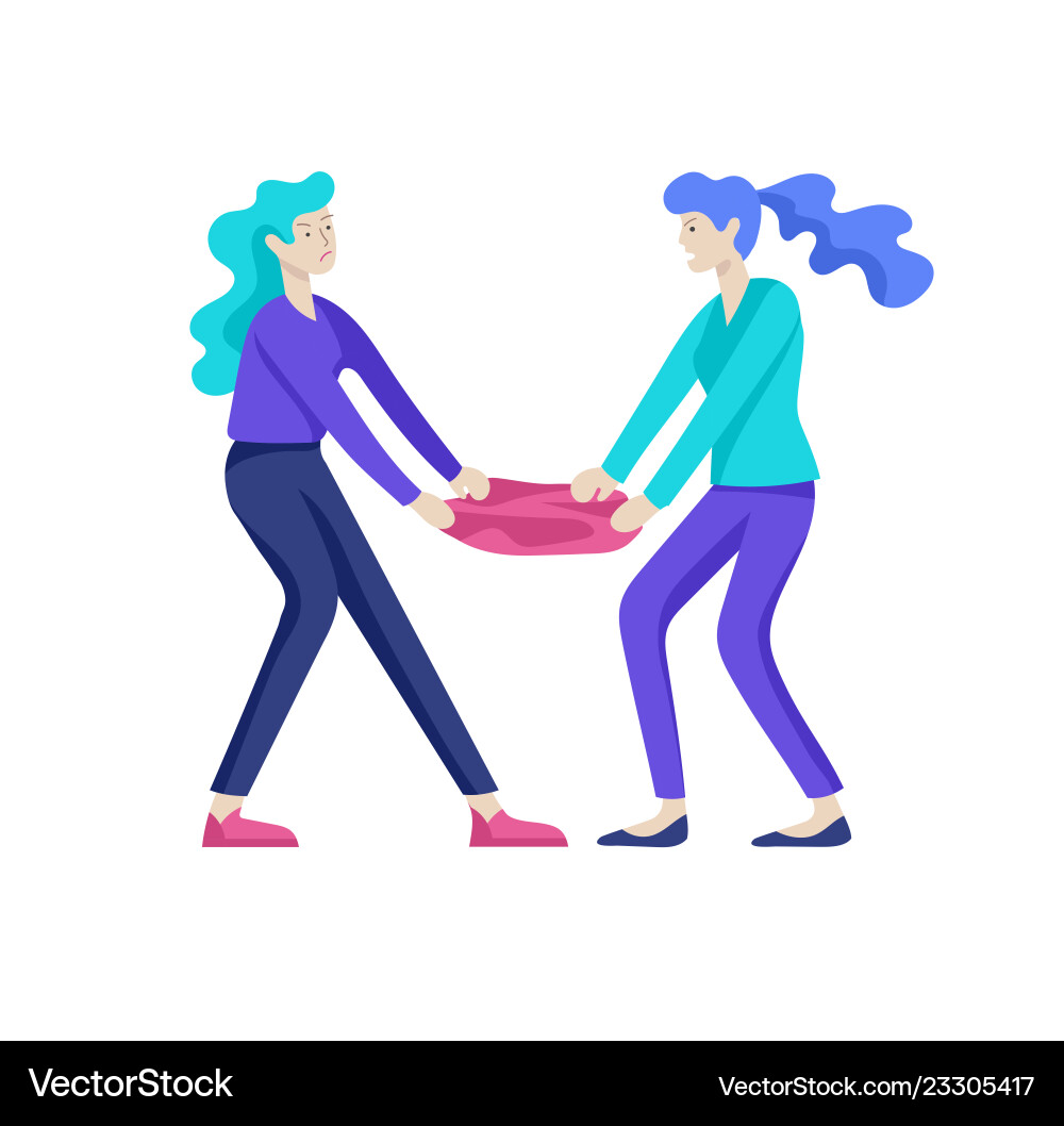 People in bad emotions character Royalty Free Vector Image