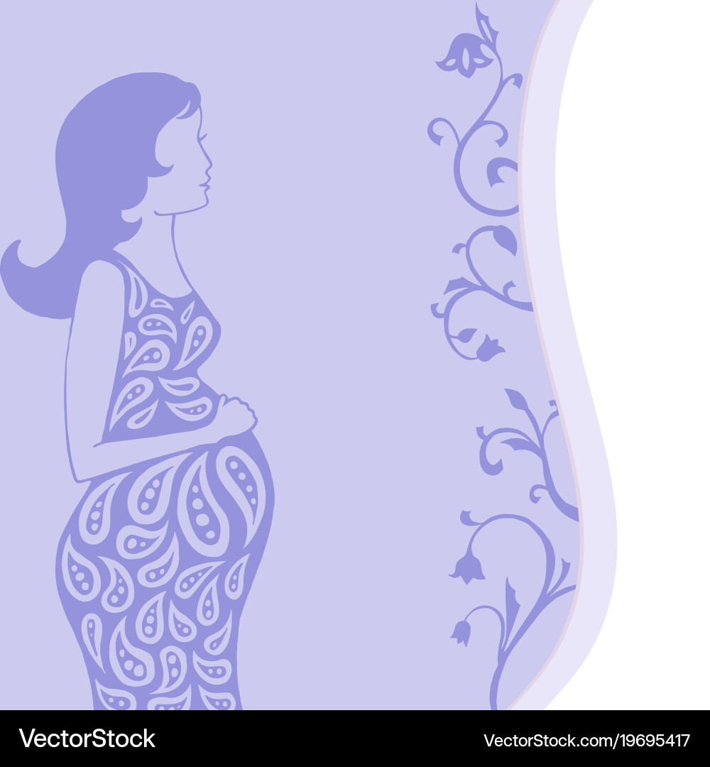 Pregnant woman Royalty Free Vector Image - VectorStock