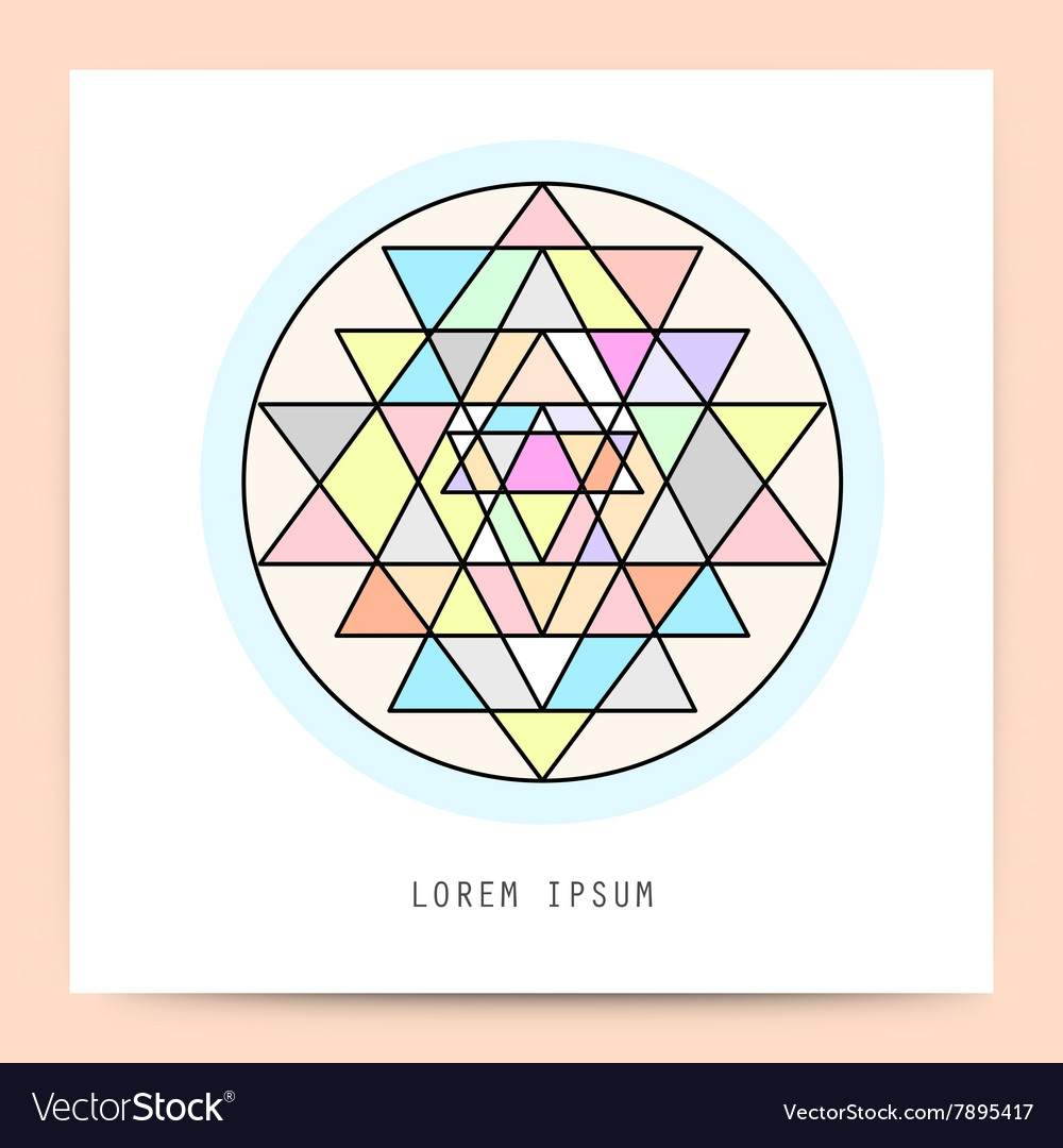 Sacred geometry minimal geometric shape Royalty Free Vector Sacred geometry minimal geometric shape Royalty Free Vector