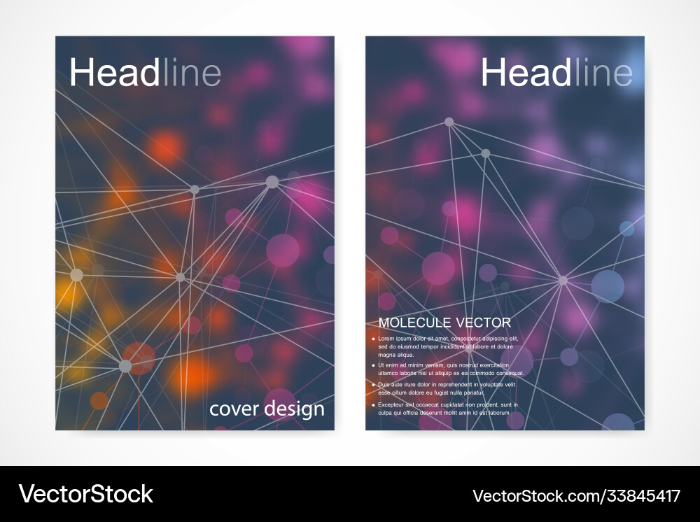 Templates for brochure magazine leaflet Royalty Free Vector