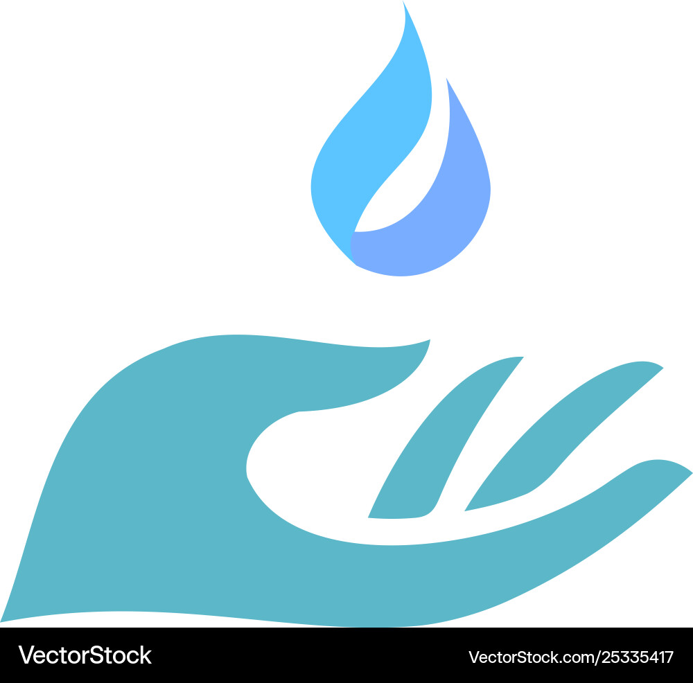 Hand And Water Logo