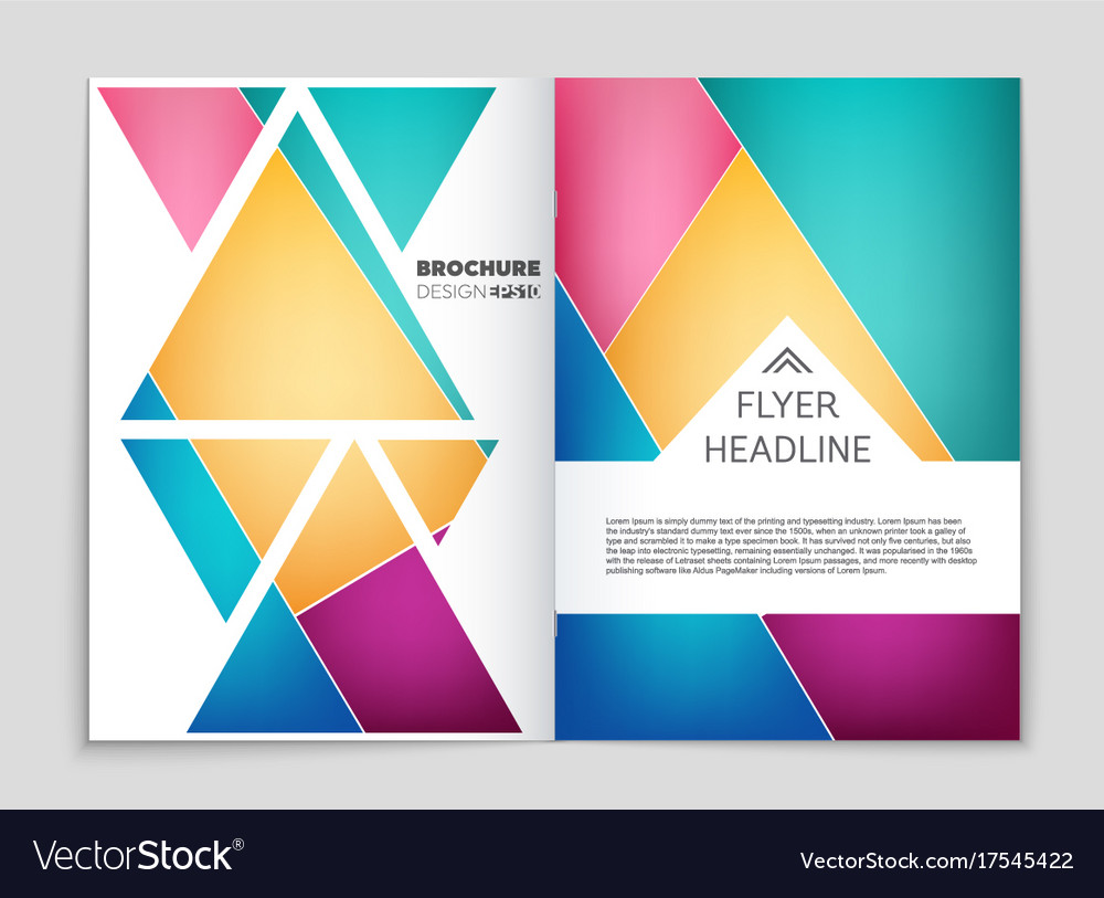 Abstract layout background set for art Royalty Free Vector