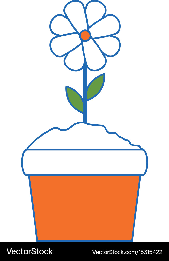 Beautiful flowers gardening Royalty Free Vector Image
