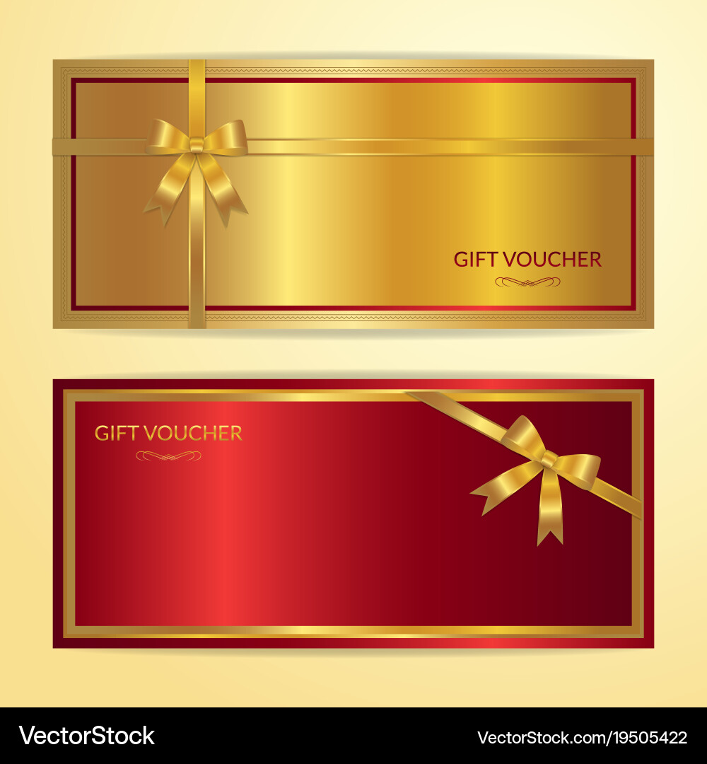 Chinese style gift certificate voucher card Vector Image