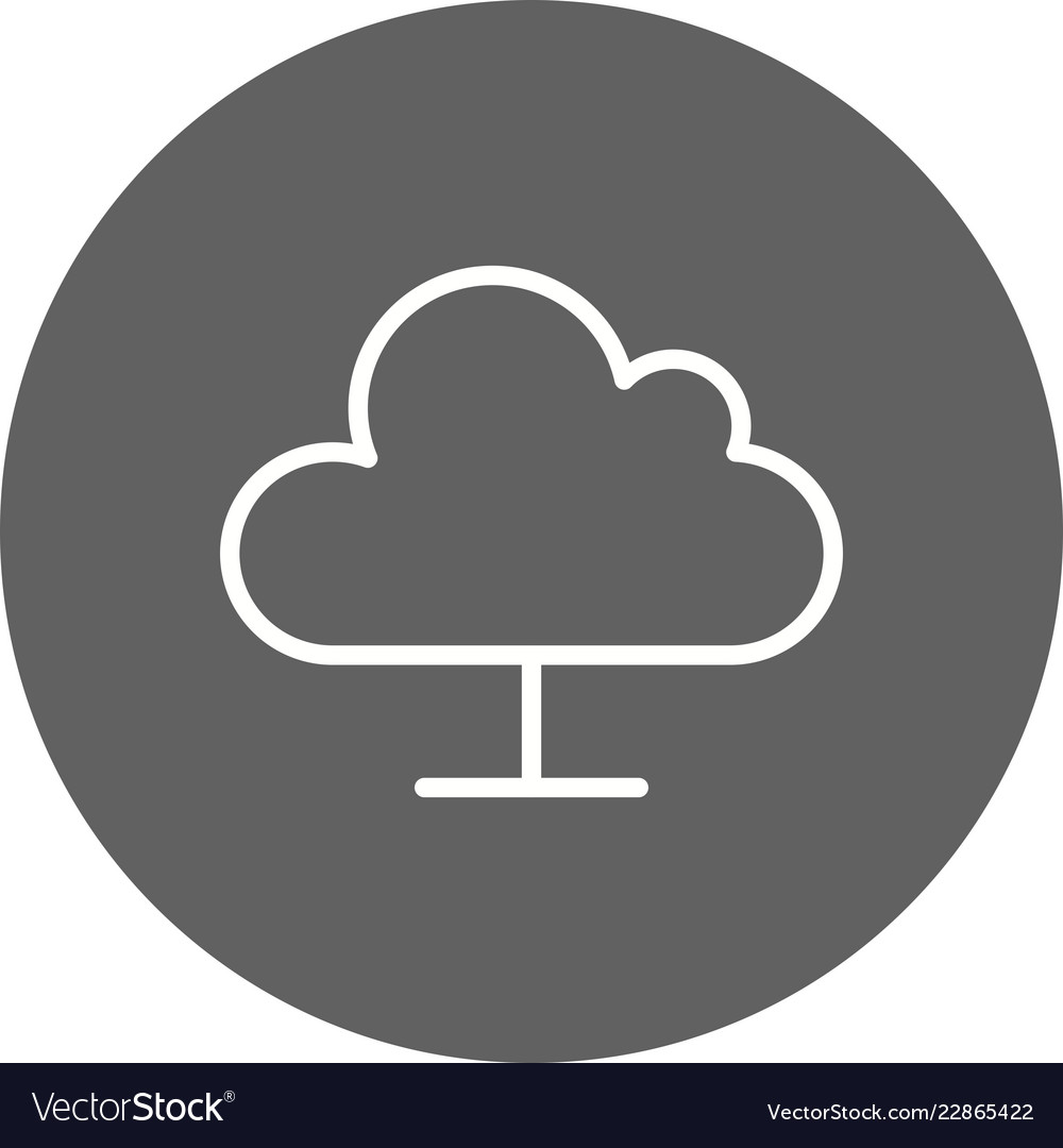 Cloud computing icon Royalty Free Vector Image
