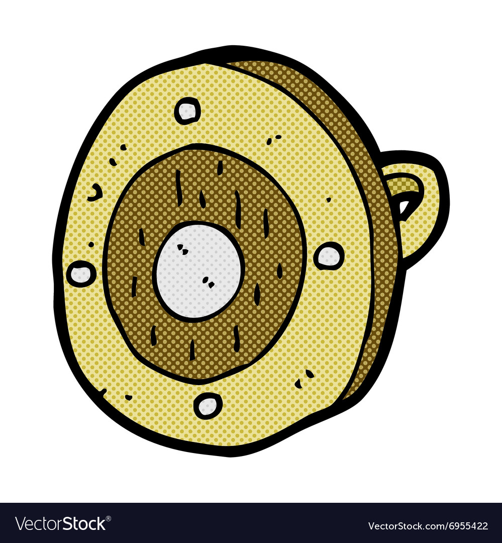 Comic cartoon shield Royalty Free Vector Image