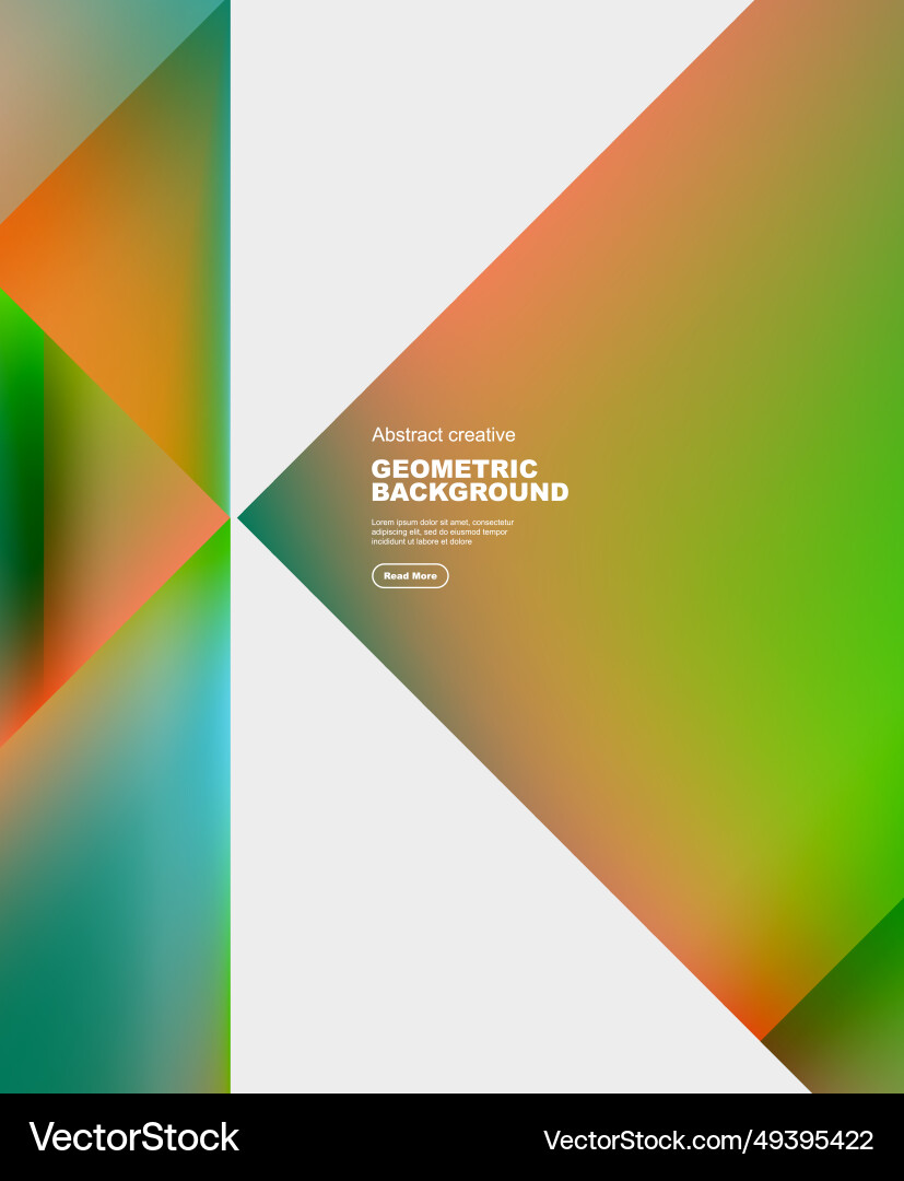 Gradient triangles abstract background Royalty Free Vector