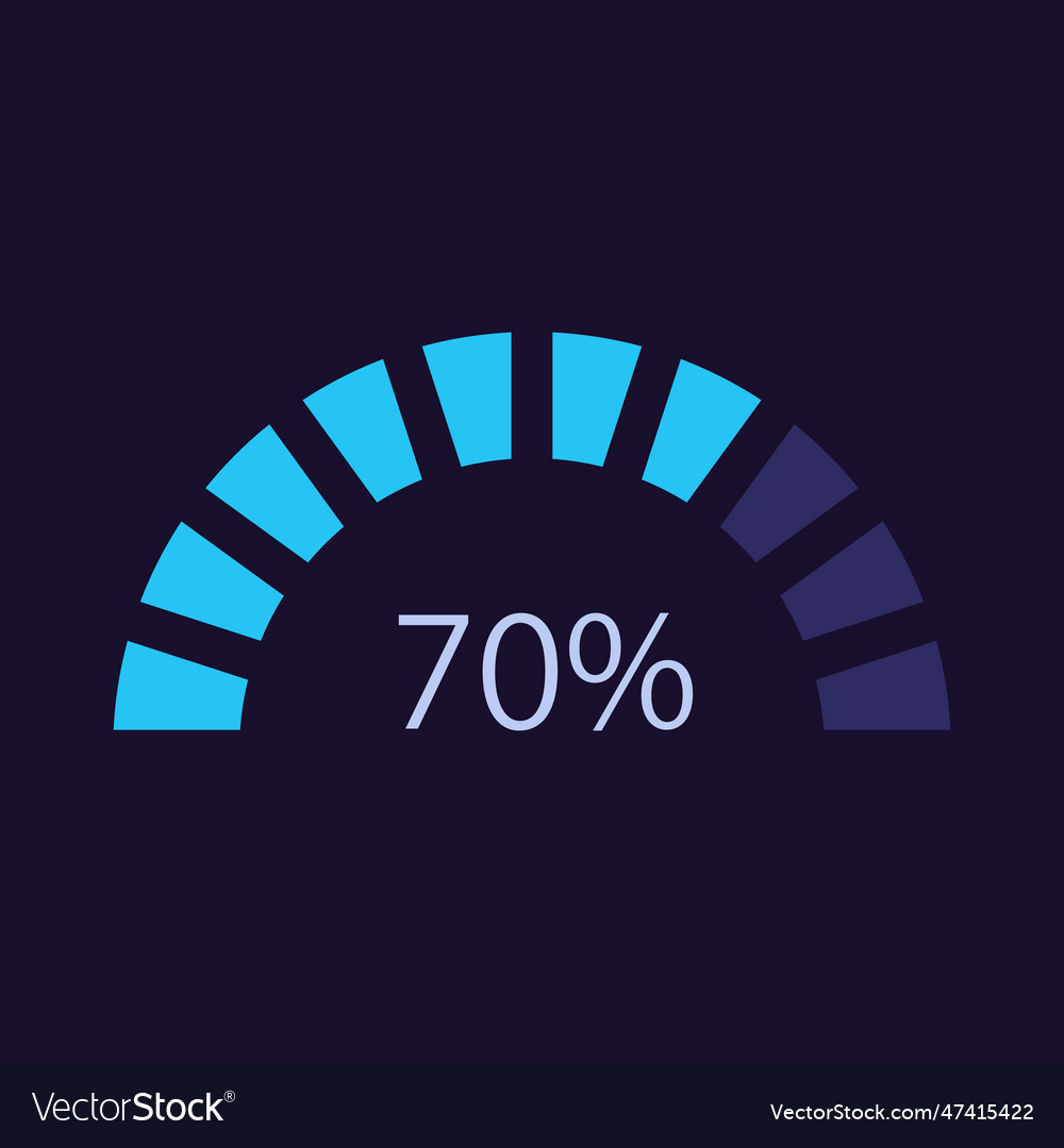 Half doughnut infographic chart design template Vector Image Half doughnut infographic chart design template Vector Image