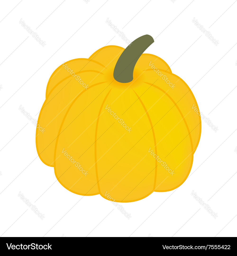 Pumpkin isometric 3d icon Royalty Free Vector Image